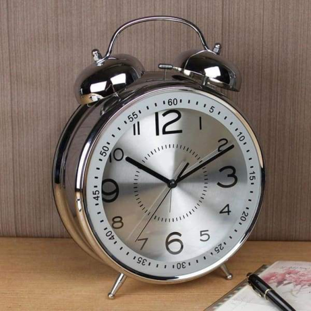 Bellcroft Oversized Vintage Alarm Clock | Loud Twin Bell Retro Bedside ...